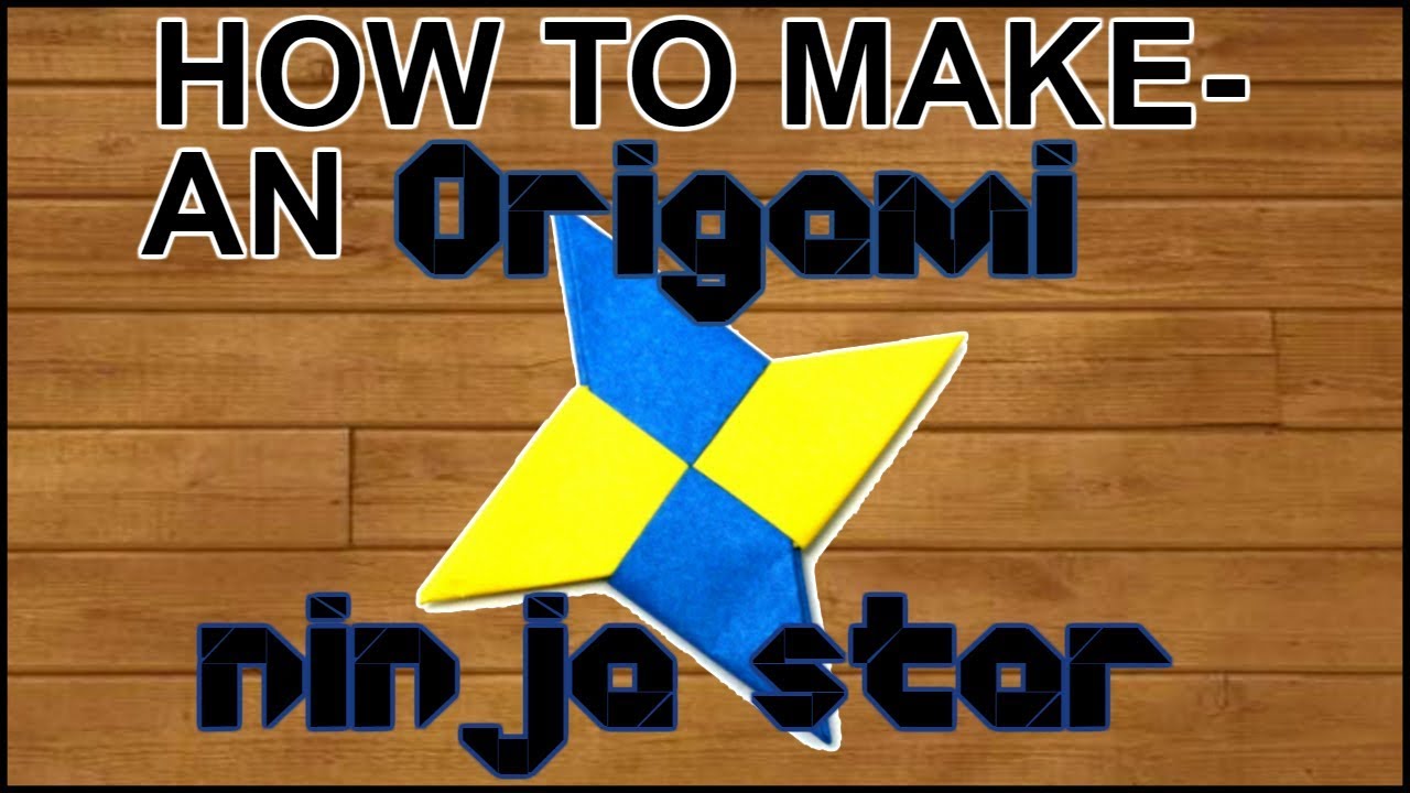 How to Make a Double-Sided Origami Ninja Star - YouTube