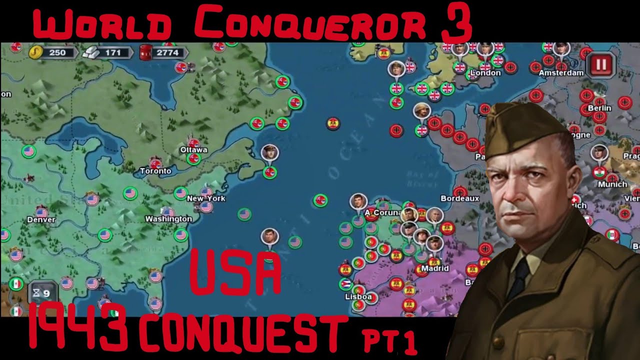 UNITED STATES OF AMERICA 1943 CONQUEST - JULY 4TH World Conqueror 3 ...