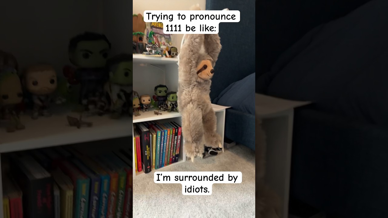 Trying to pronounce 1111 be like: #funny #meme #shorts #fypシ #plushies ...