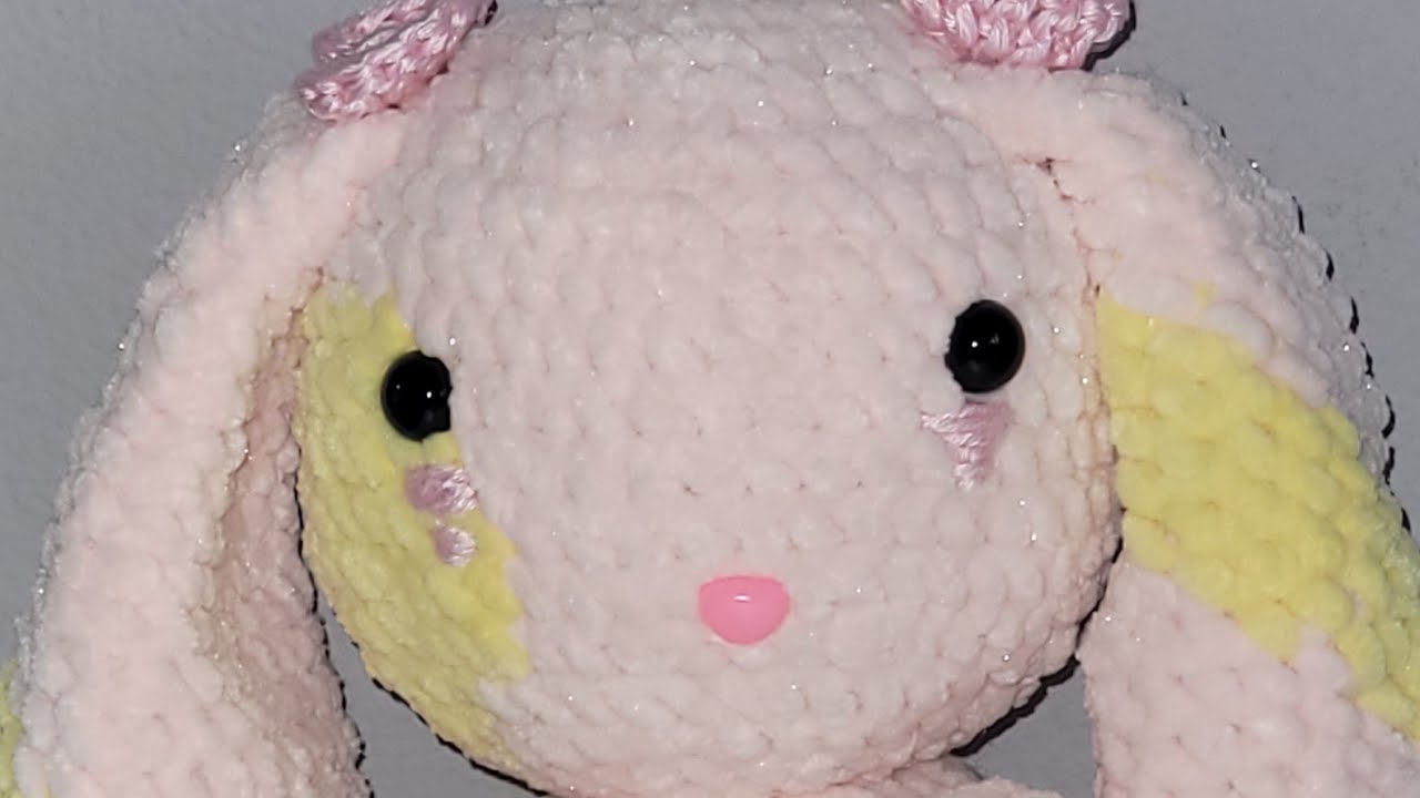 Crochet cute Pink Bunny - YouTube