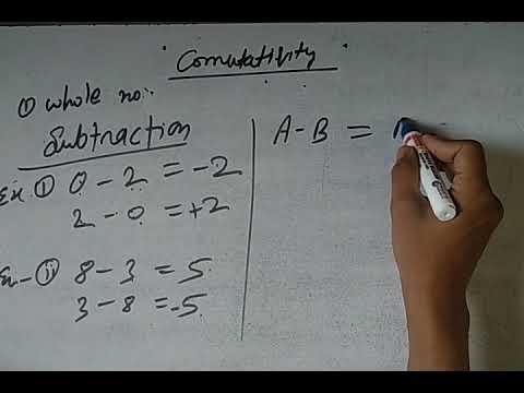 Commutative law Rational number part-4 chapter 1 class 8 . step by step ...