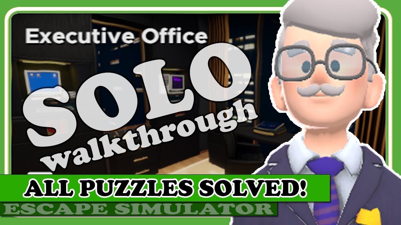 EXECUTIVE OFFICE (All Puzzles Solved!) in Escape Simulator | Full ...
