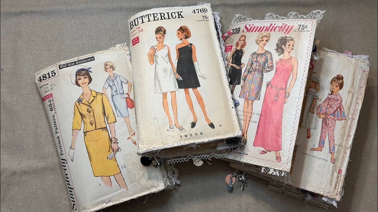 Sewing Pattern Junk Journals - YouTube