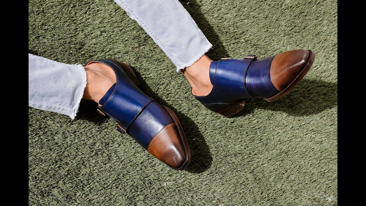 Double Monk Strap Dual Tone Shoes from DRISH | Men's Summer Style ...