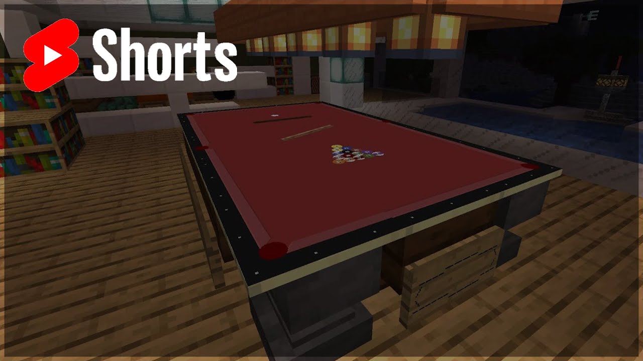 COMO HACER UNA MESA de BILLAR en MINECRAFT! *BEDROCK Y JAVA*! - YouTube