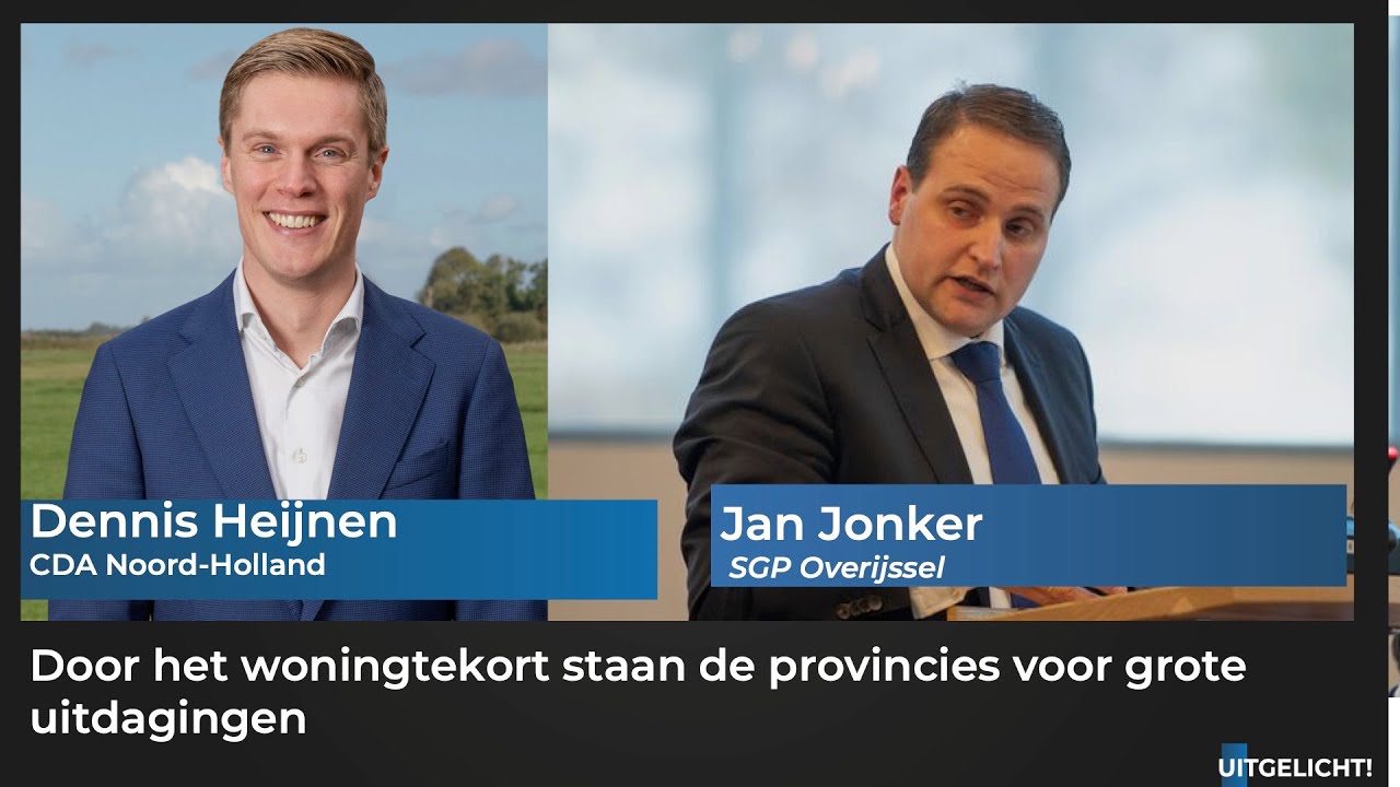 Uitgelicht! 27 februari 2023 - Jan Jonker (SGP) en Dennis Heijnen (CDA ...