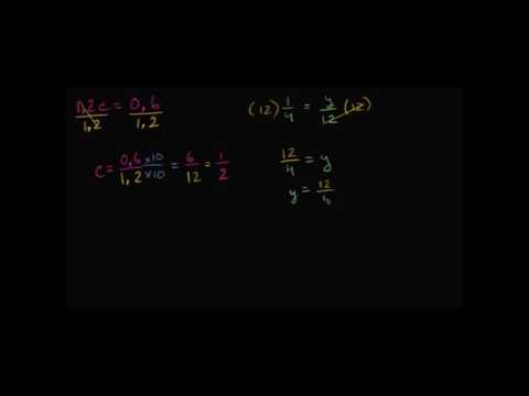Tek Adımlı Çarpma ve Bölme Denklemleri: Kesirler ve Ondalık Sayılar (Matematik / Cebir)