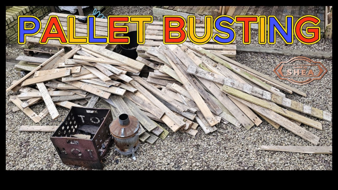 Pallet Busting & Dismantling for Free Wood | 30 Pallets Busted ...