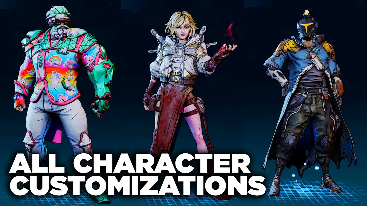 Borderlands 4 - ALL CHARACTER CUSTOMIZATIONS (Outfits/Skins/Head ...