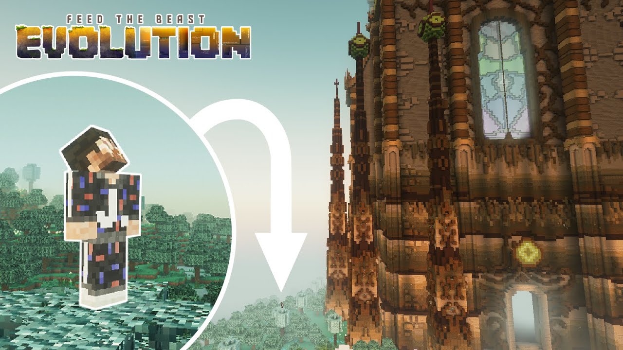 Exploring the BIGGEST structures in Minecraft! - FTB Evolution - Modded ...