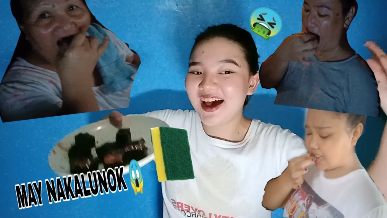 SPONGE CAKE PRANK!!! (may nakalunok??) | Marj manalo - YouTube