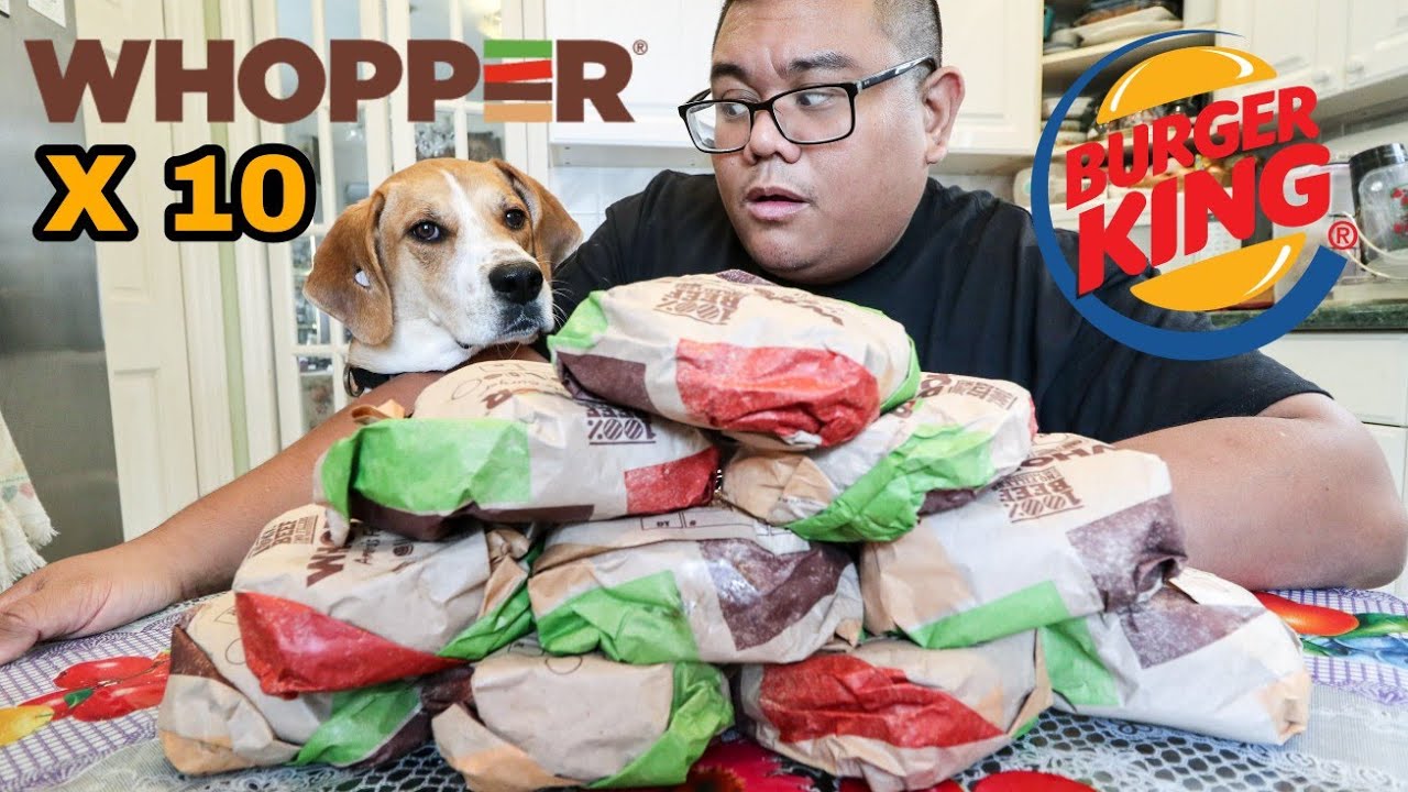 Burger King 10 Whopper Challenge - YouTube