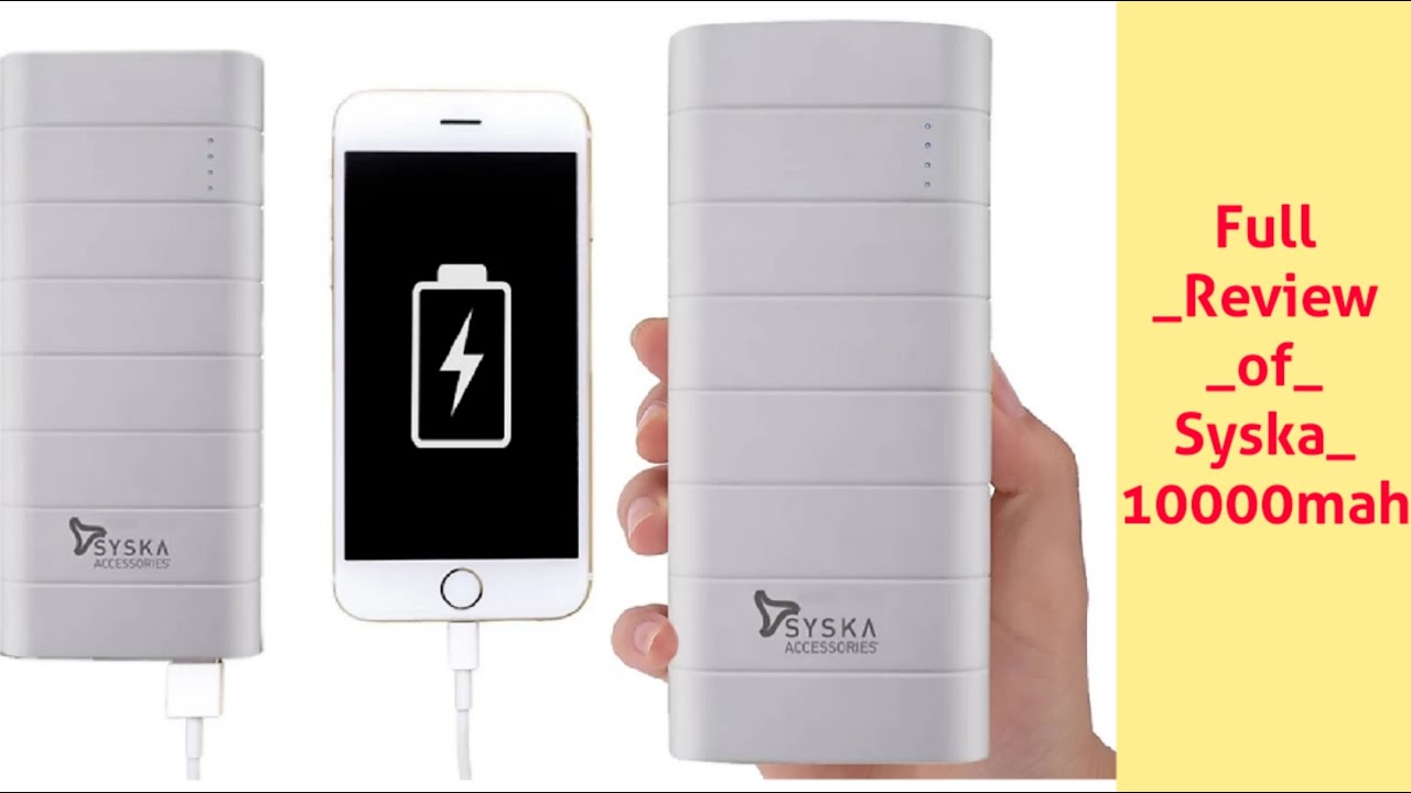 Syska 10000 Mah power Bank || Syska power Bank || 10000 Mah Power Bank ...