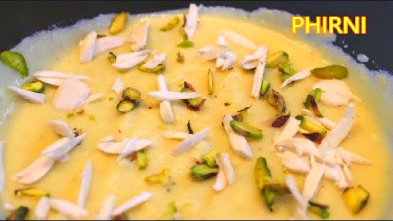 Phirni Recipe | How To Make Firni At Home | Indian Dessert Recipe ...