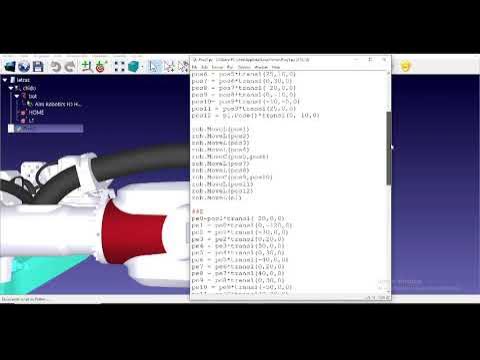 Programación fuer de línea en RoboDK para trazar 3 letras - YouTube