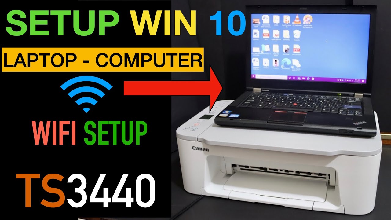 Canon Pixma TS3440 Setup Windows Laptop or computer. - YouTube