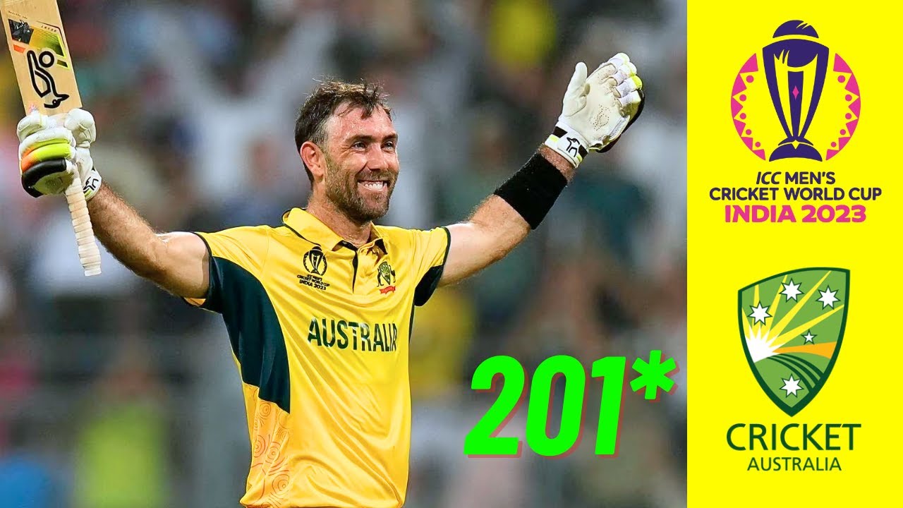 GLENN MAXWELL 201* vs Afghanistan | 2023 ICC Cricket World Cup - YouTube