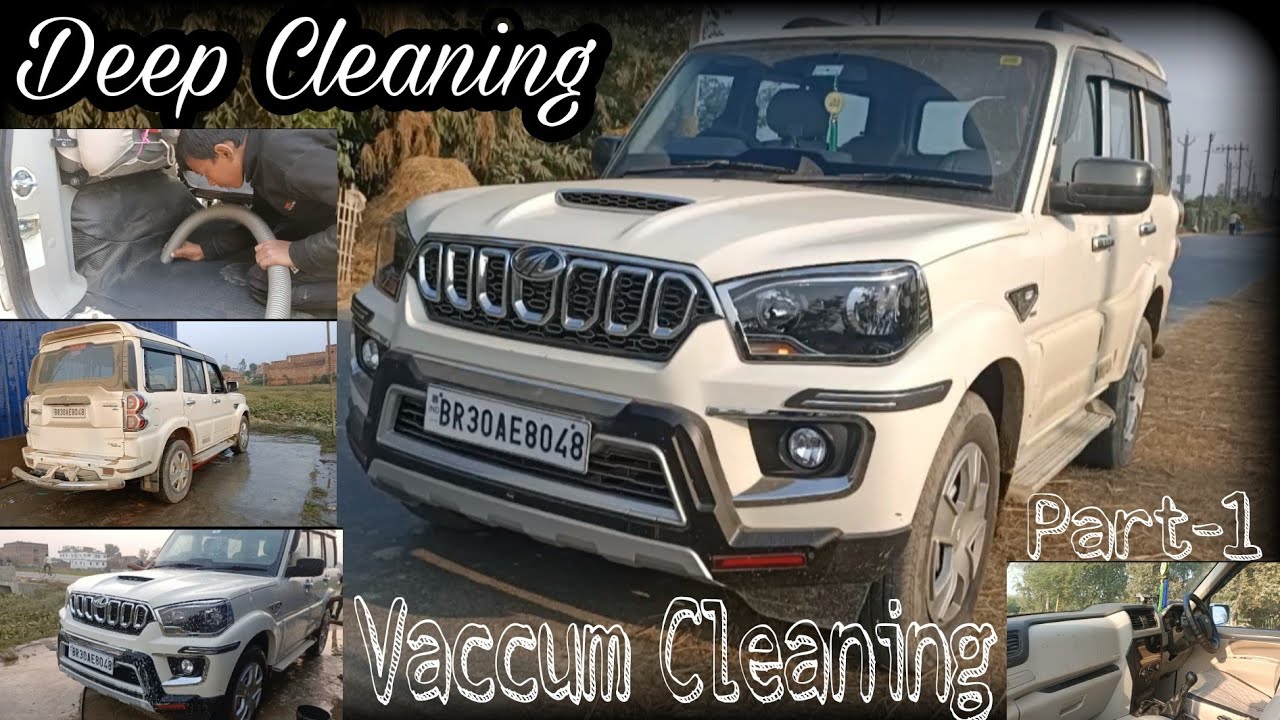 Scorpio Deep wash 🔥| Vaccum Cleaning | Scorpio Crystal Wash | Detail Interior vaccum cleaning ...