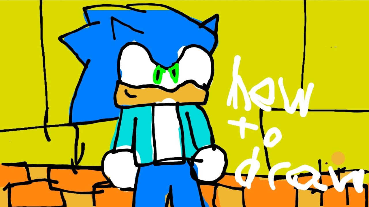 how to draw undertale sonic (lets draw ep 1) - YouTube