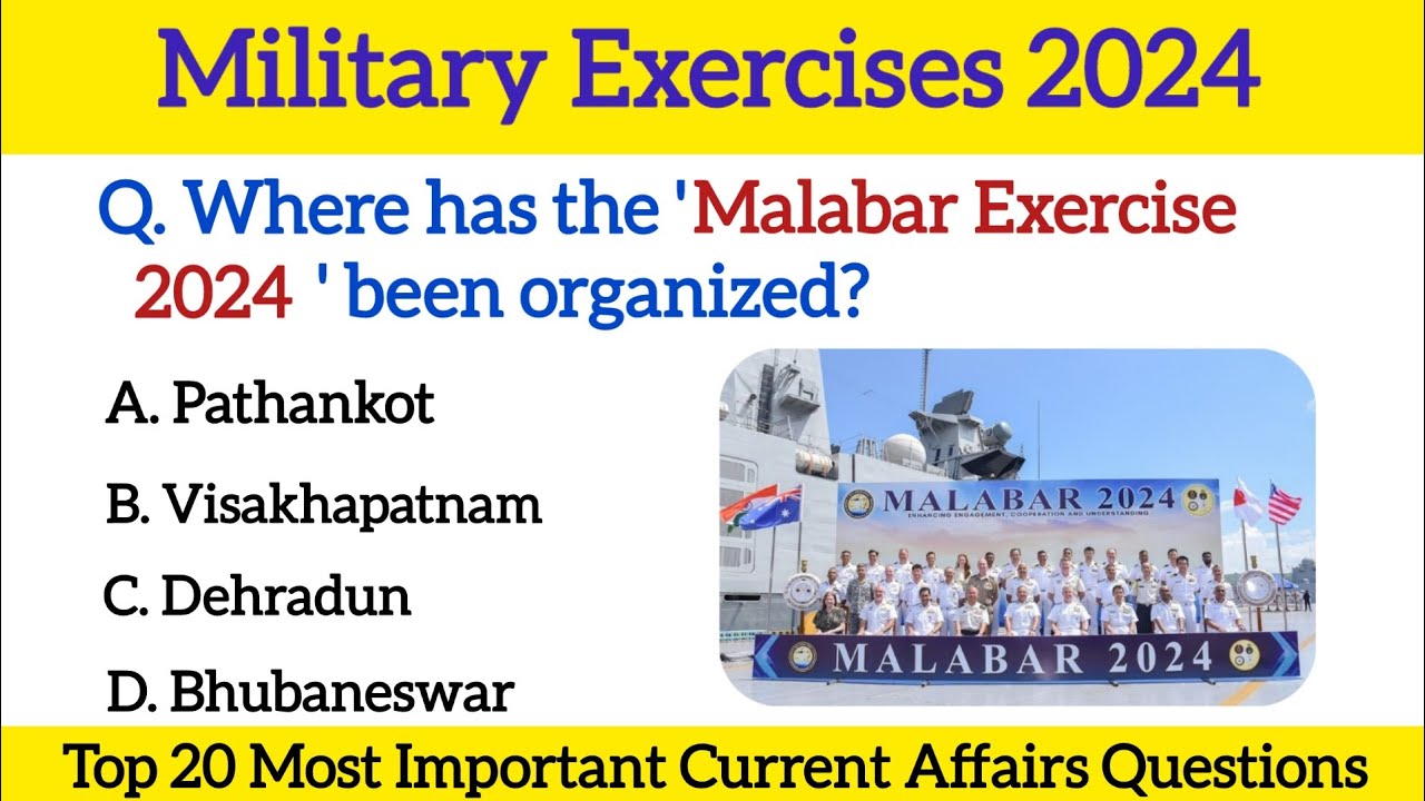 Military Exercises 2024 Current Affairs| January to December 2024 ...