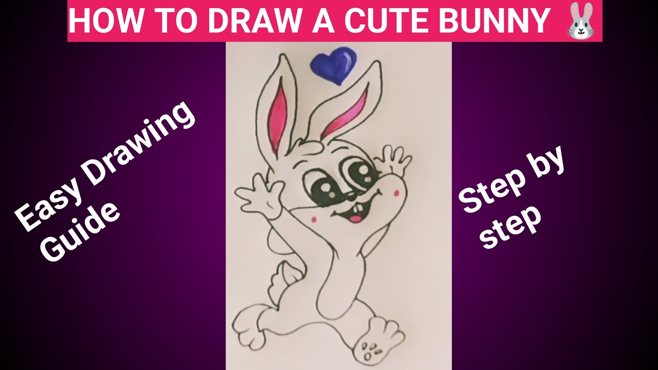 How to draw a Cute Rabbit - Cute Bunny🐰 - YouTube