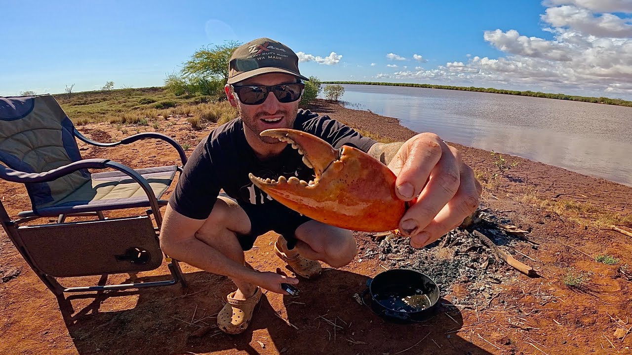 3 DAYS solo camping MUD CRAB catch and cook - YouTube