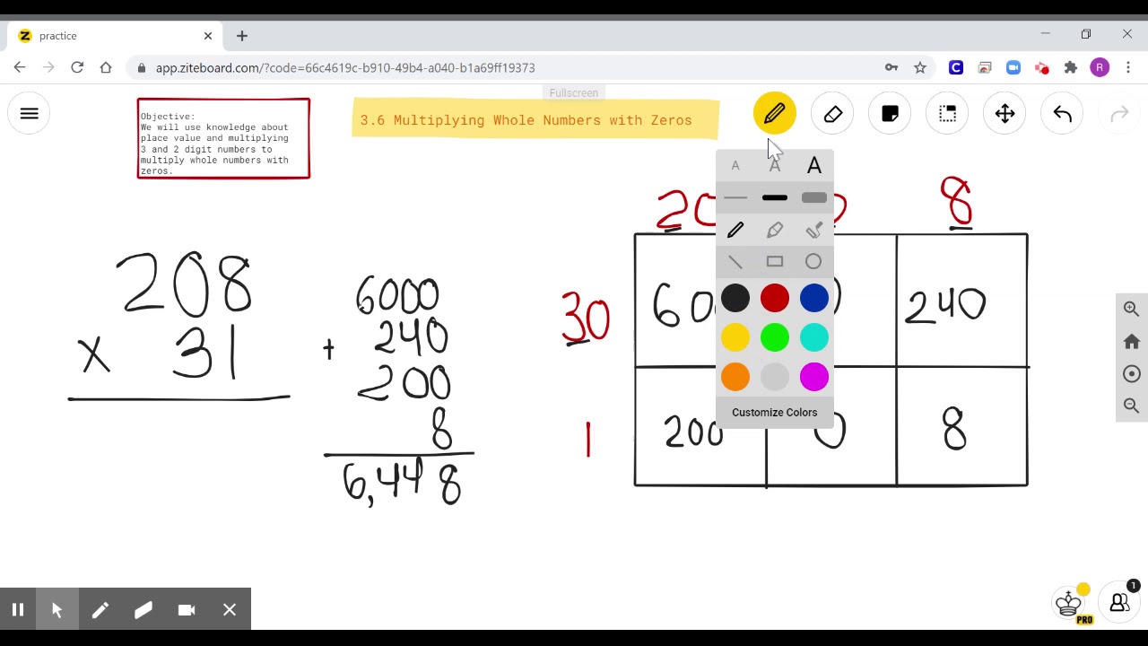 3.6 Multiplying Whole Numbers with Zeros - YouTube