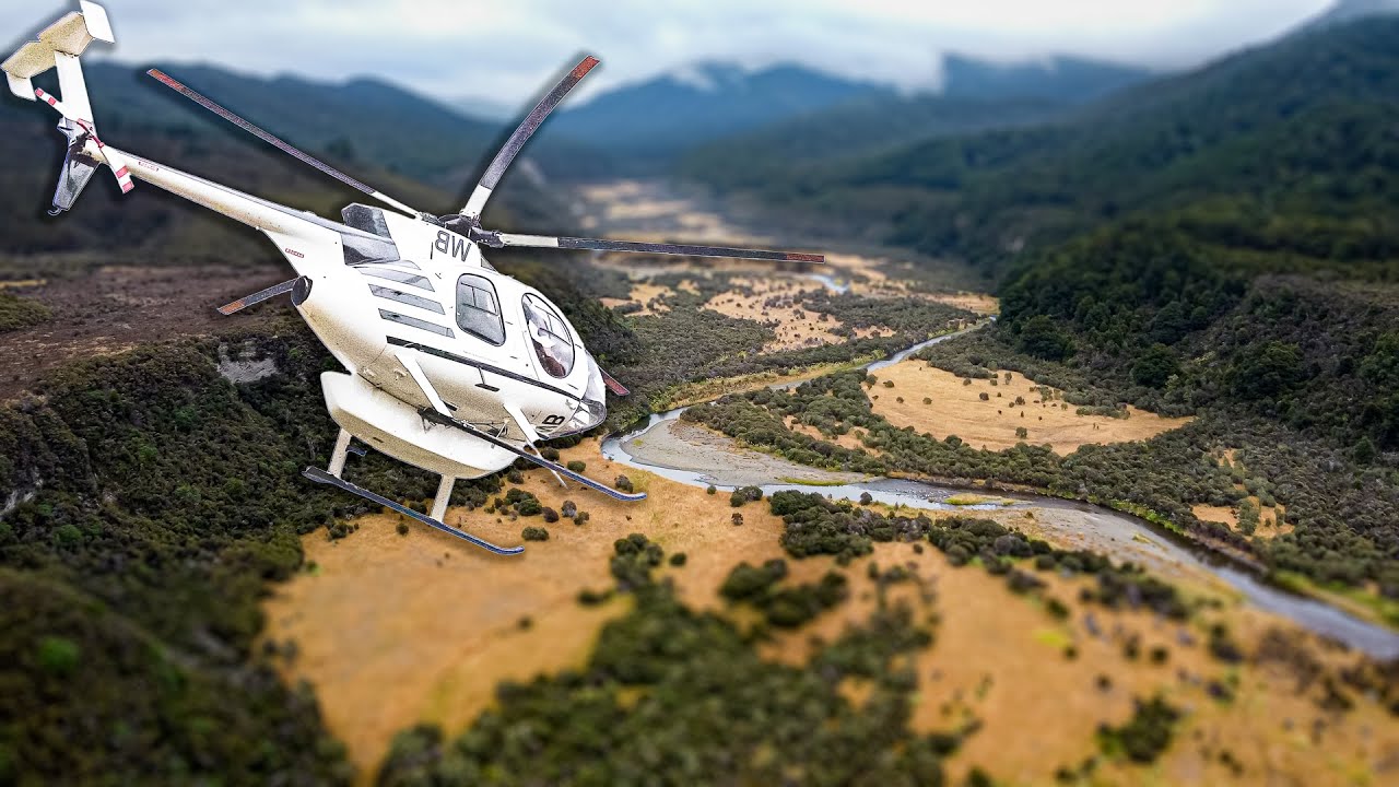 We took a helicopter to go fly fishing! - YouTube