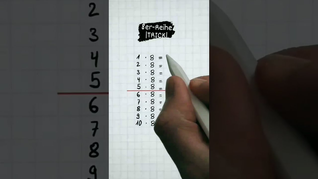 8er-Reihe | SUPER TRICK | by MatheMo #shorts - YouTube