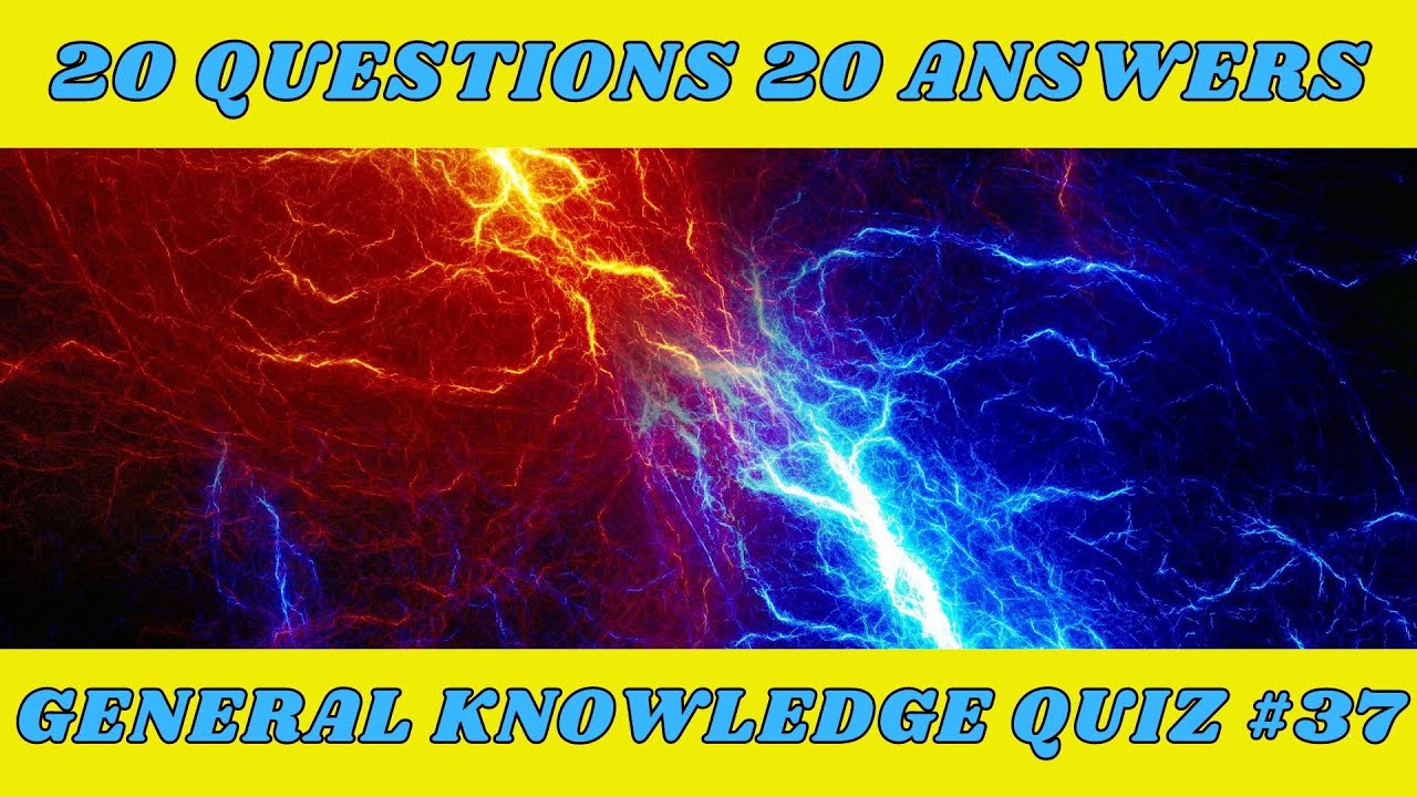 General Knowledge quiz 37 20 pot luck trivia questions - YouTube