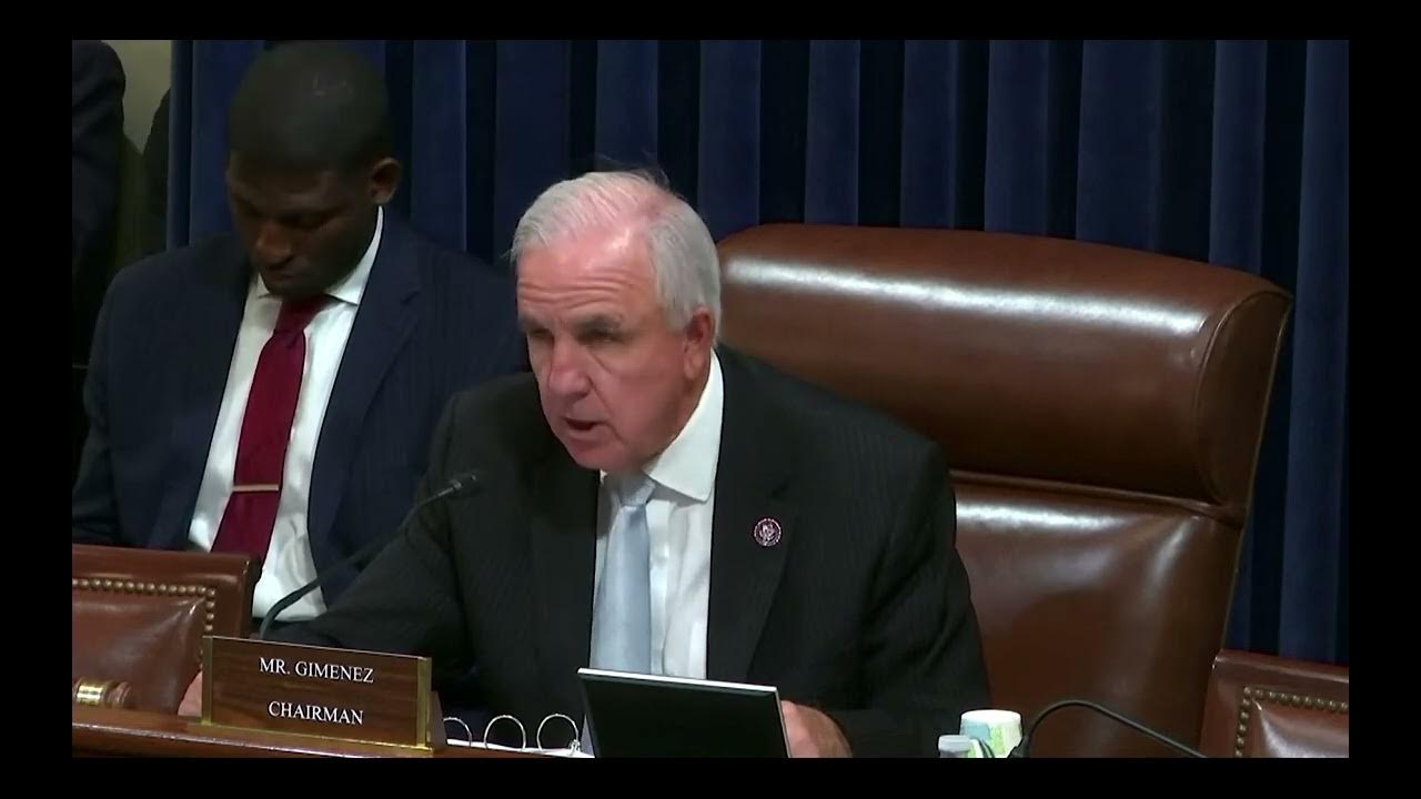 Subcommittee Chairman Gimenez Delivers Opening Statement In Tsa Hearing