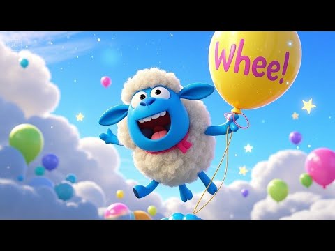 Baa Baa Blue Sheep’s Balloon Ride | Colorful Adventure Song for Kids ...