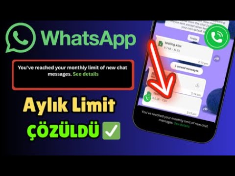 WhatsApp’ta “Aylık Yeni Mesaj Limitine Ulaştınız” Hatası Nasıl Düzeltilir (2025)