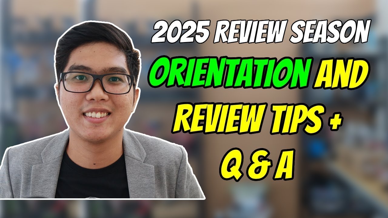 LIVE LECTURE 2025 Review Season - Orientation for JP Buduan Review Community - YouTube