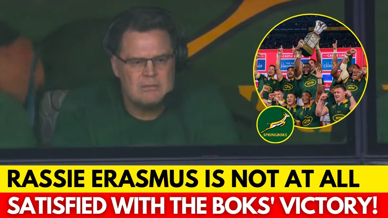 🚨RASSIE ERASMUS UNHAPPY WITH VICTORY OVER THE ALL BLACKS | SPRINGBOKS ...