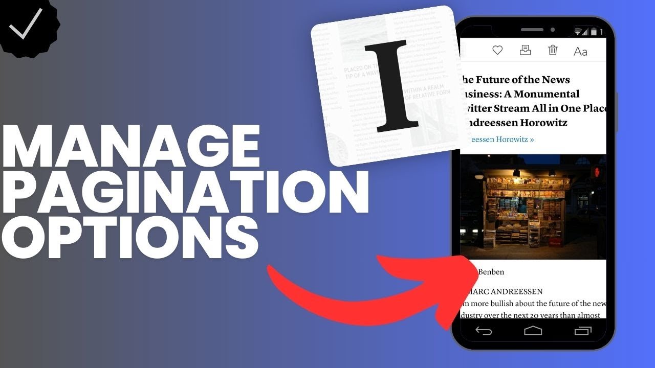 How to manage the pagination options in Instapaper? - YouTube