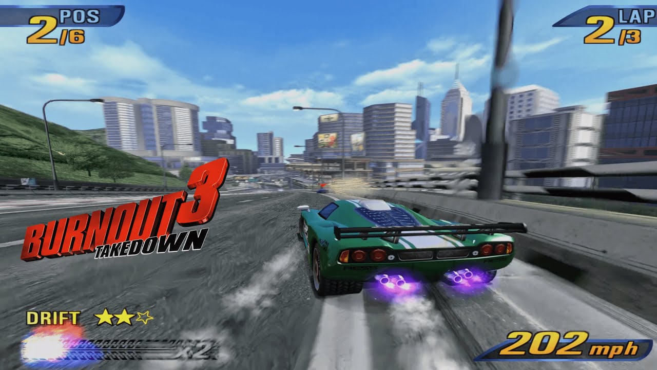 Burnout 3 with mods - YouTube
