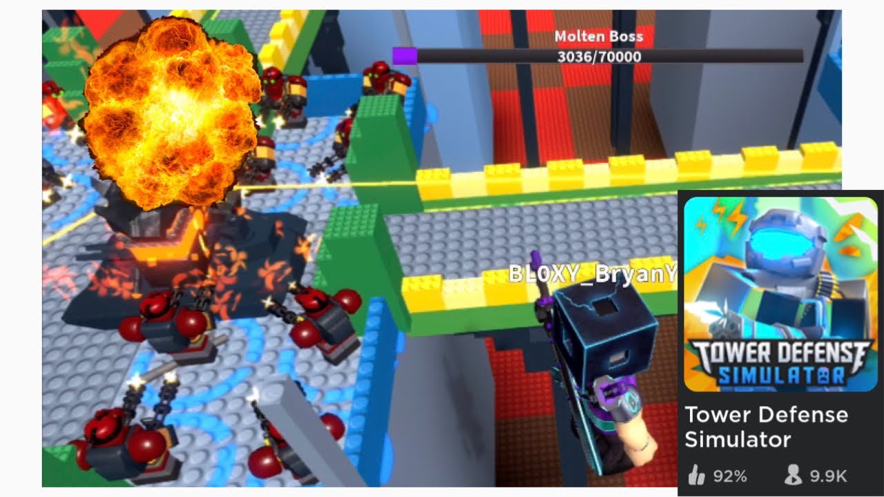 Tower Defense Roblox || Rocket Arena Molten Match (I Won) - YouTube