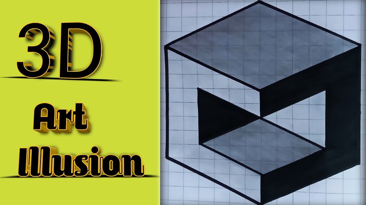 lHow to Draw 3D Art Illusion Easy Pencil 3D Art Tutorial Step by Step ...