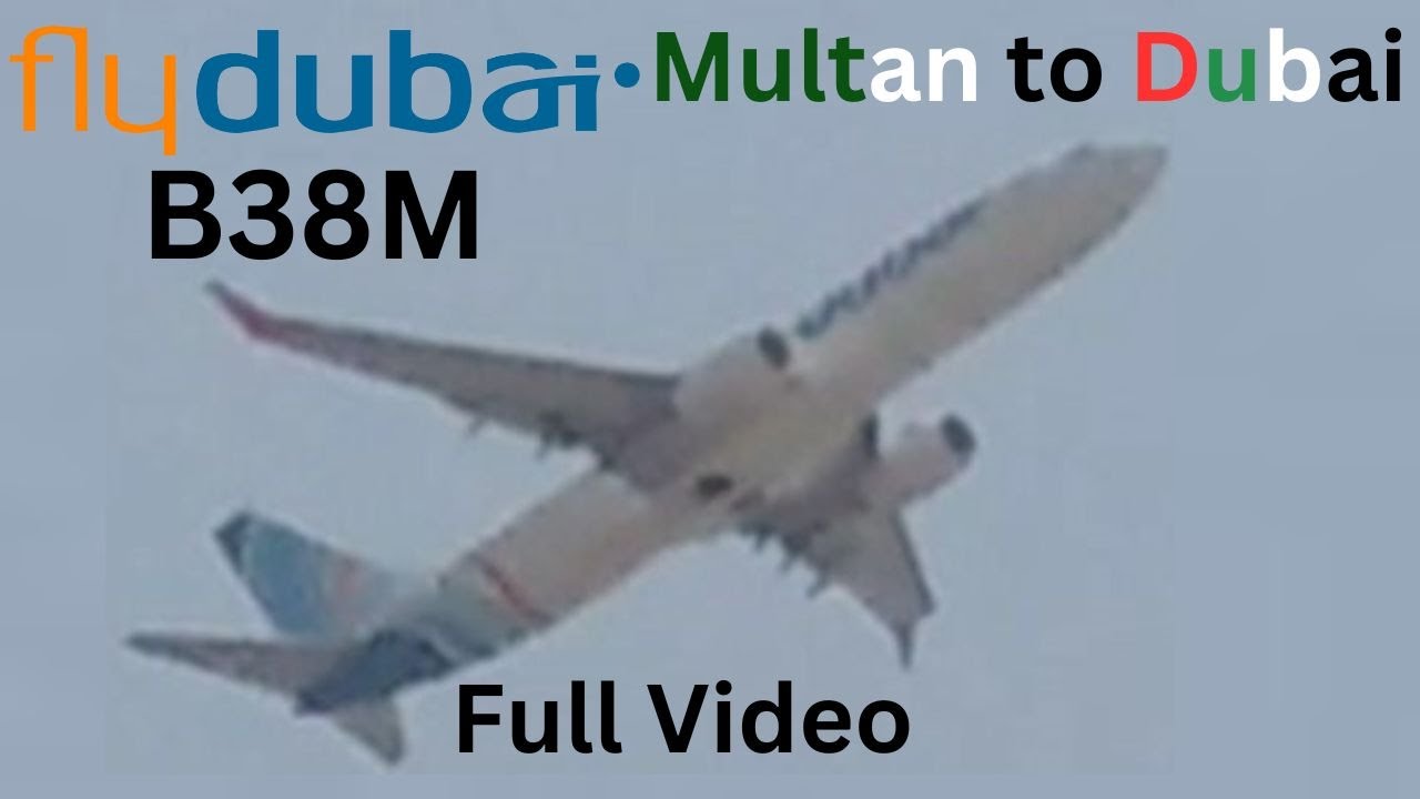 flydubai|B38M|Multan to Dubai|Flight duration 2:11 #youtubeshorts # ...