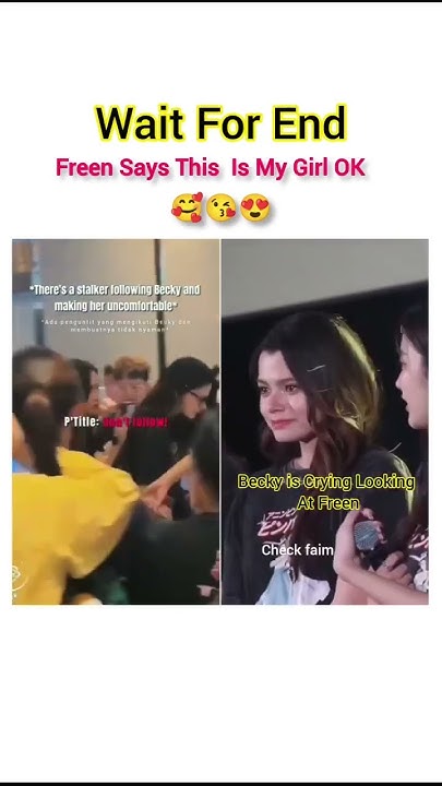 FreenBecky together /Becky is Crying Looking At Freen #freenbeck #freensarocha #glseries # ...