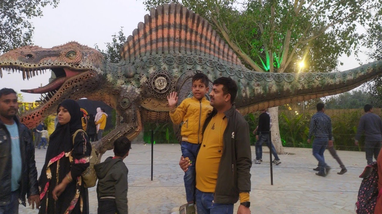 Jurassic park in lucknow 🦖🦕 #vlog video #jurassicworld #krish ki duniya ...