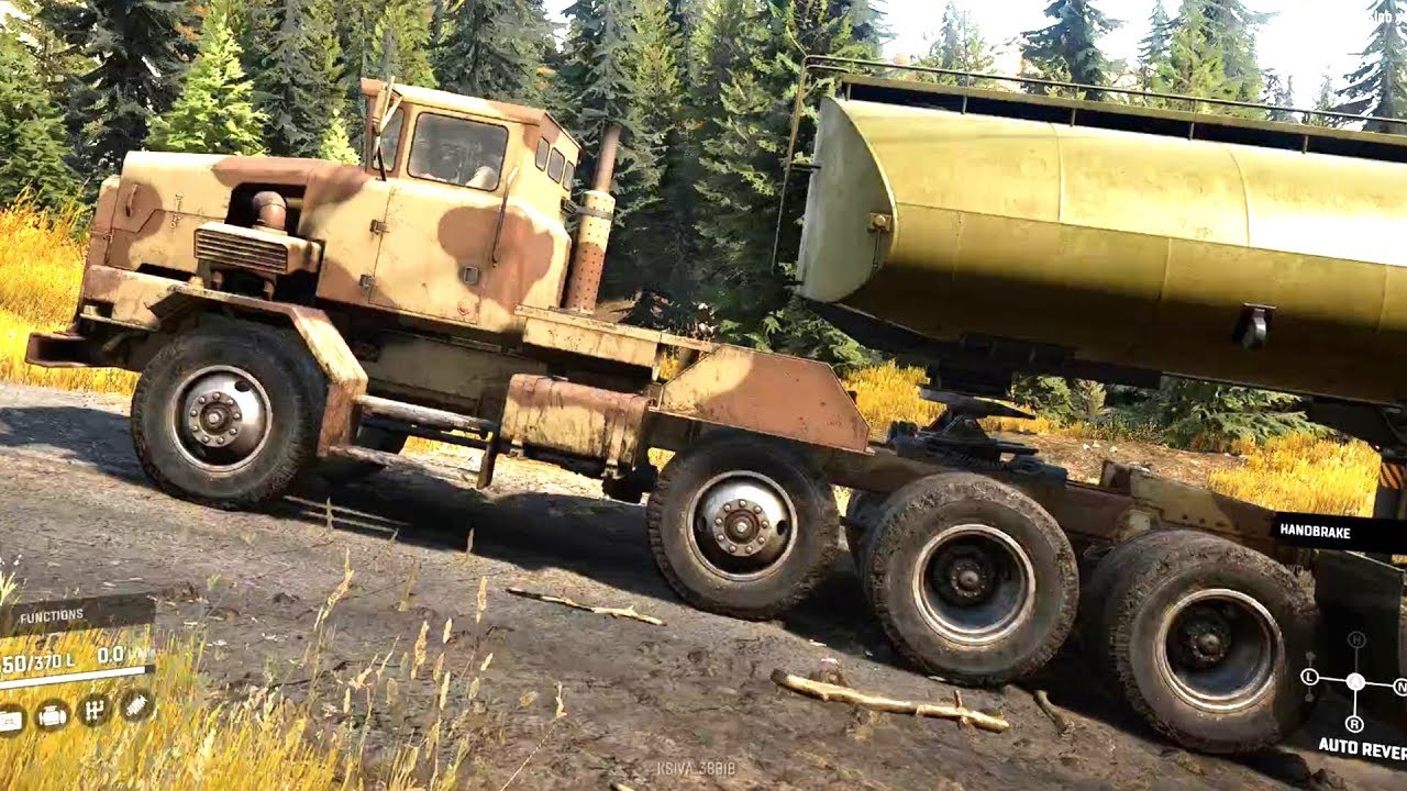 SnowRunner - Derry Longhorn 3194 Truck + Heavy Tanker Trailer - YouTube