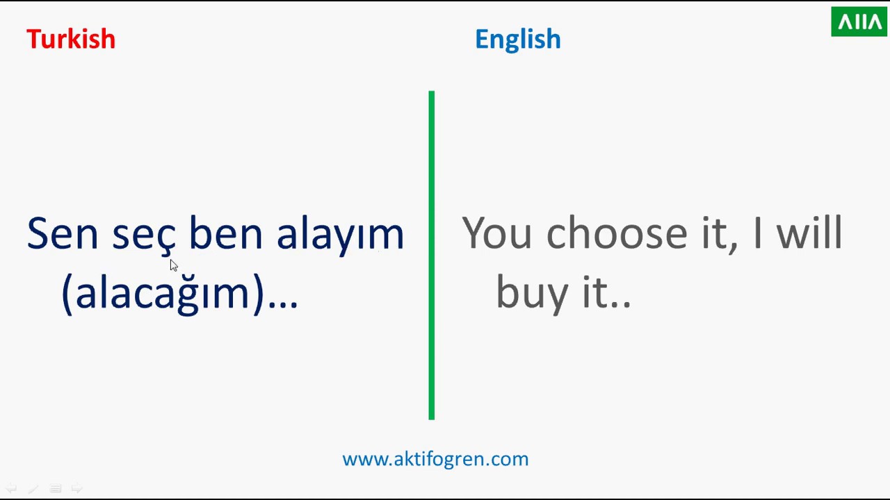 10 Turkish Speaking Sentences and Expressions You might need...Take it ...