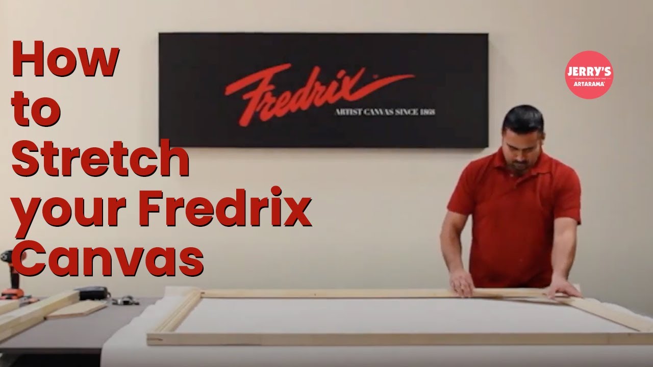 How to Instructions for Fredrix Stretch It Yourself Kit - YouTube