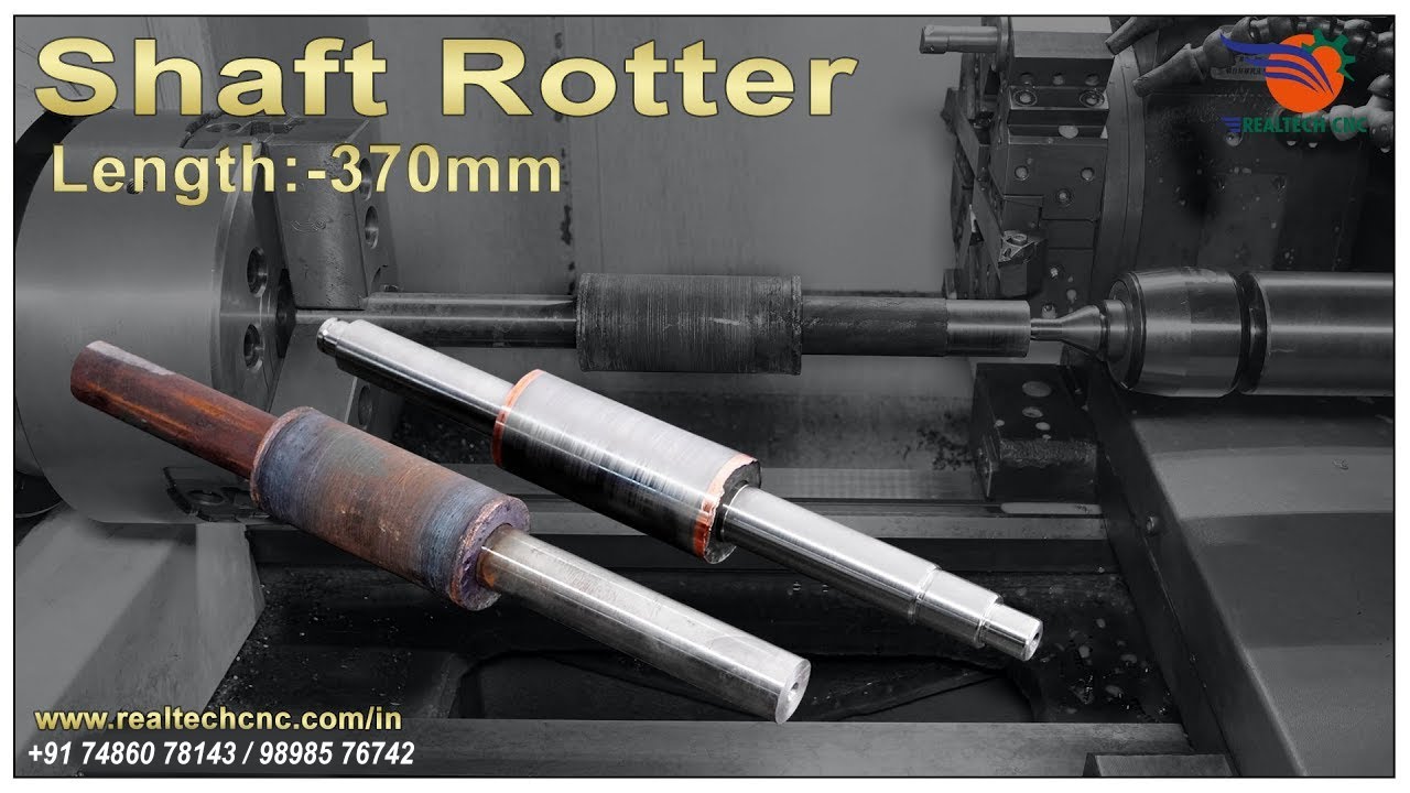 Shaft Rotter Length - 370mm | RealTech CNC Machine VD-243 - YouTube