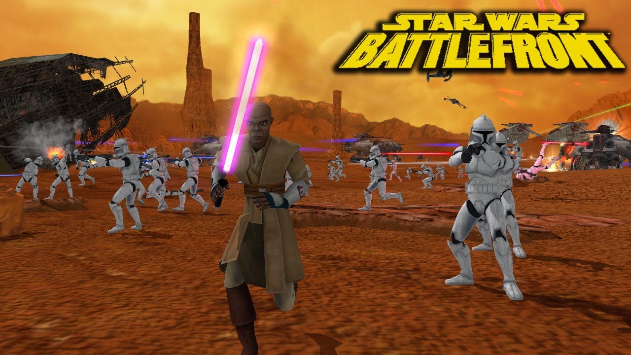 STAR WARS Battlefront 2004 - Geonosis - MACE WINDU - Republic Side ...