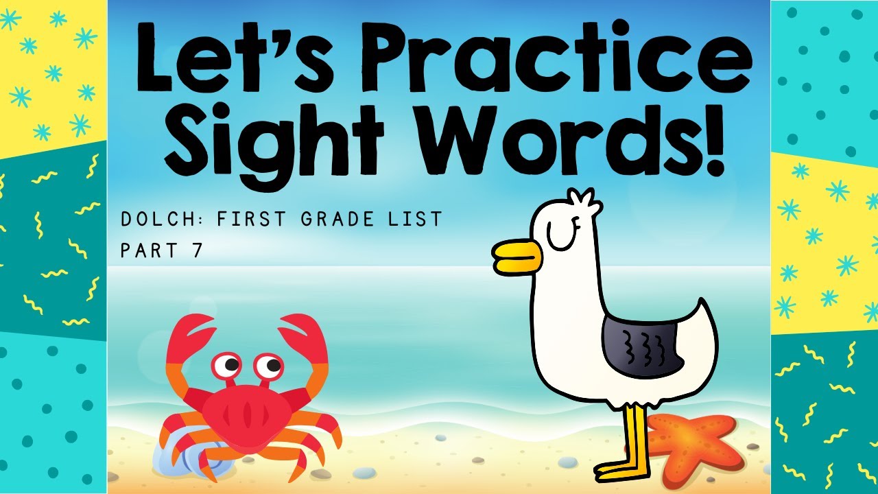 First Grade Sight Word Practice- Part 7 - YouTube