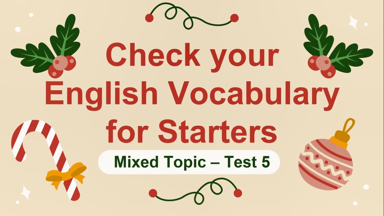 CHECK VOCABULARY | STARTERS | MIXED TOPIC: SCHOOL, FOOD, DRINKS, FRUIT ...