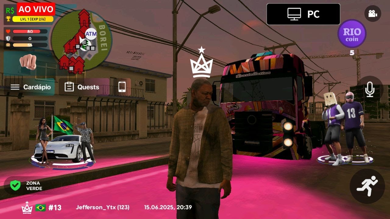 RIO RISE RP AO VIVO 🔥 NOVO GTA RP MOBILE BRASILEIRO 🇧🇷 | APRENDENDO A ...